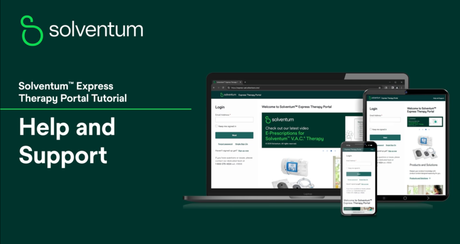 Solventum™ Express Therapy Portal