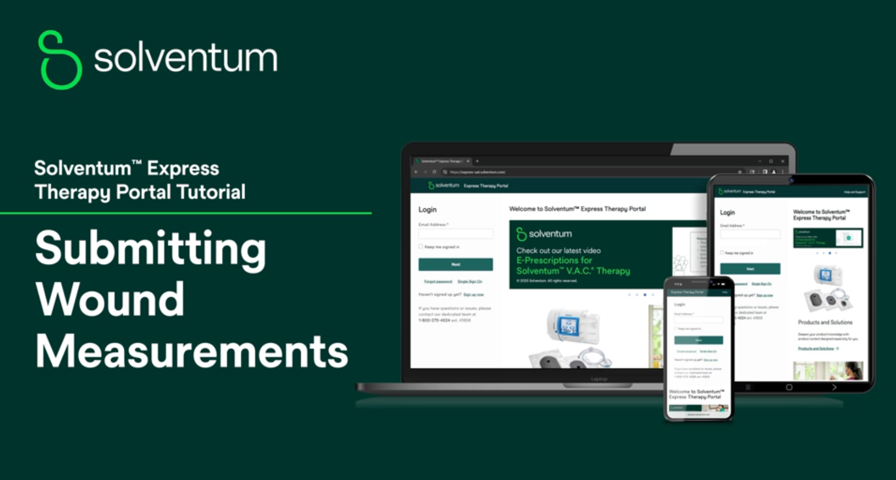Solventum™ Express Therapy Portal