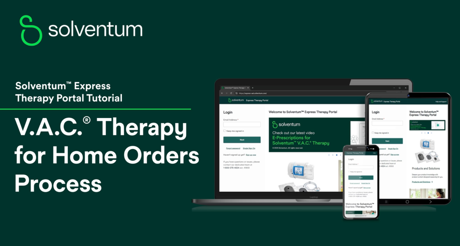 Solventum™ Express Therapy Portal